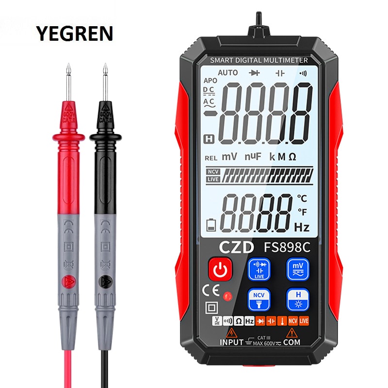 Jual PREORDER Rechargeable Large Screen Digital Multimeter Auto ...