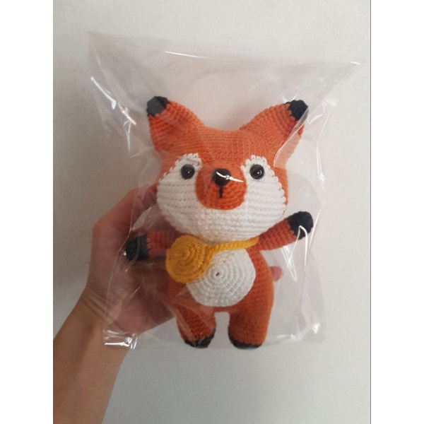 Jual Boneka rajut Fox / amigurumi fox | Shopee Indonesia