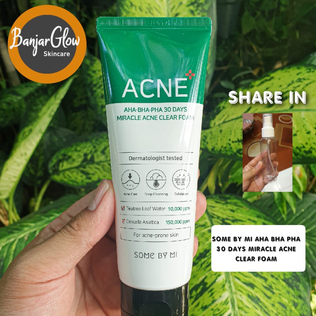 Jual SOME BY MI AHA BHA PHA 30 DAYS MIRACLE ACNE CLEAR FOAM (FULL/SHARE ...