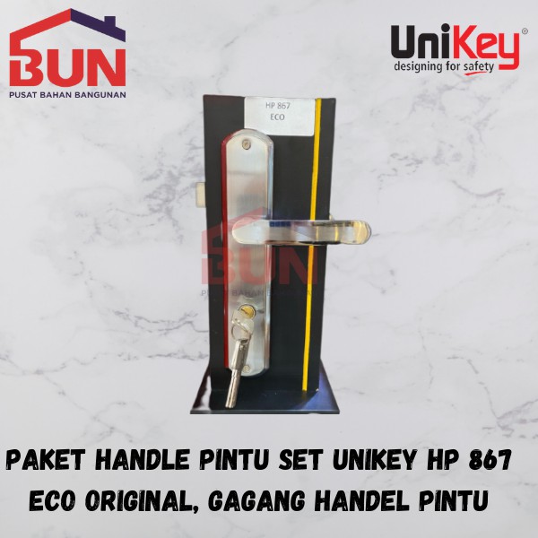 Jual Paket Handle Pintu set Unikey HP 867 ECO Original ( 1 SET LENGKAP ...