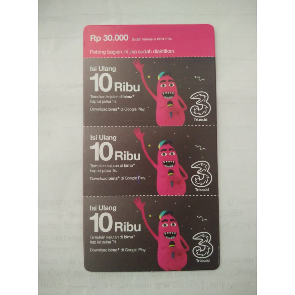 Jual Voucher Pulsa Tri 10 Ribu | Shopee Indonesia