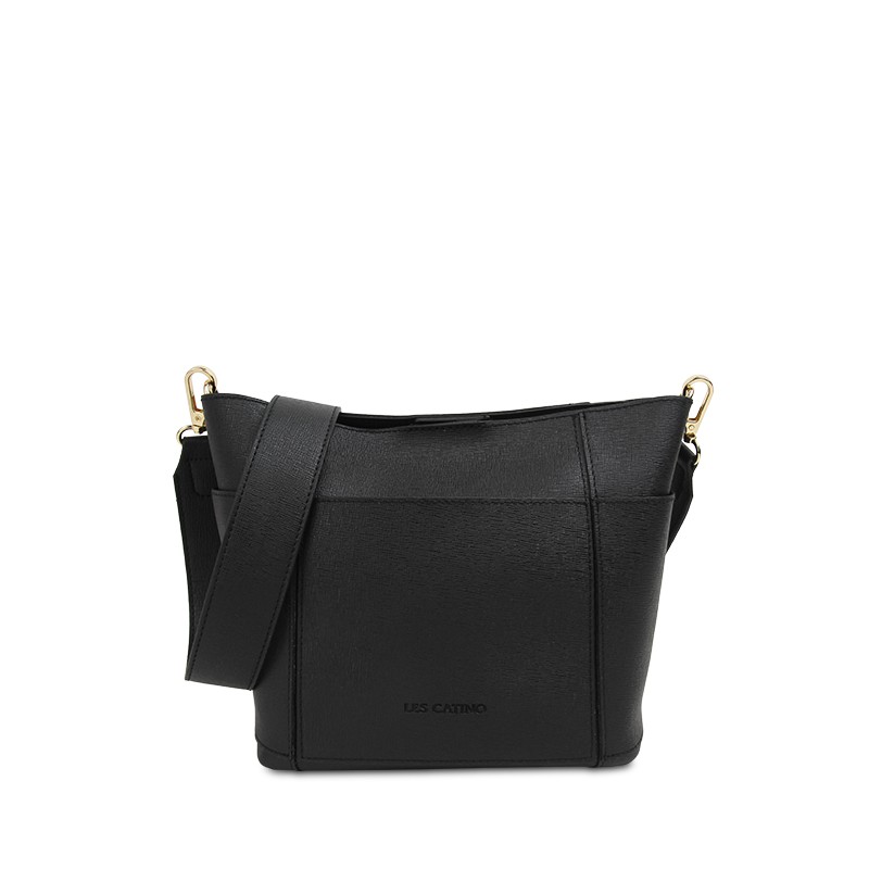 Jual Tas Selempang Les Catino Lisa Crossbody 2 Faces Black/Black ...