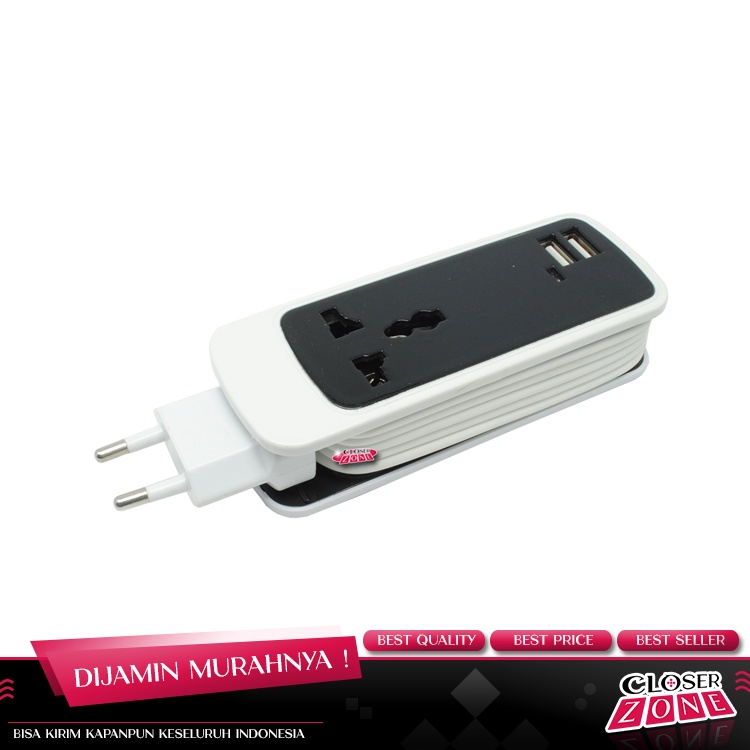 Jual EXBO Stop Kontak Colokan Listrik Universal dengan 2 USB Port ...