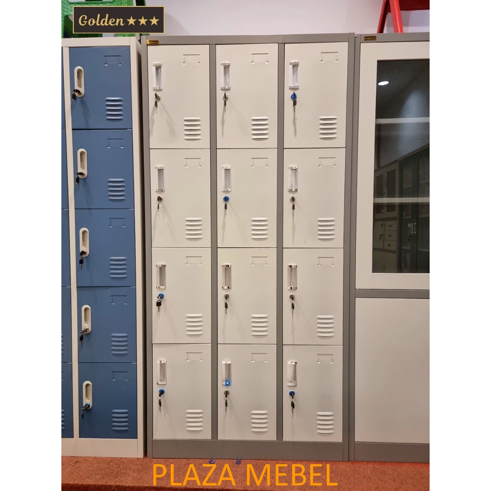 Jual Locker / Loker Cabinet Besi 12 Pintu Golden GS204 | Shopee Indonesia