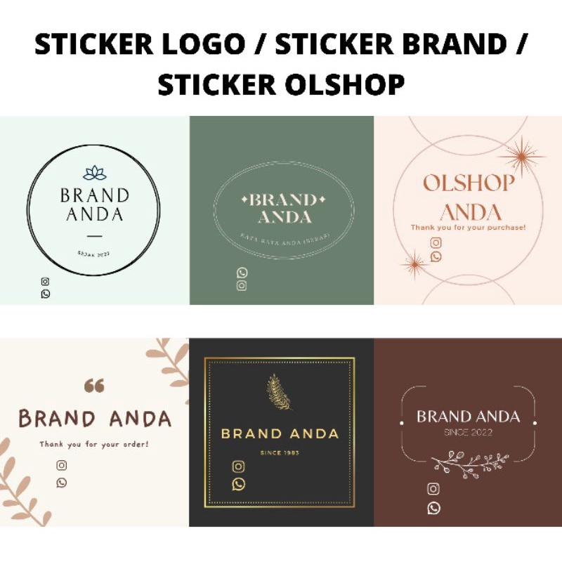 Jual STICKER LOGO OLSHOP / STICKER MERK OLSHOP / STICKER OLSHOP ...