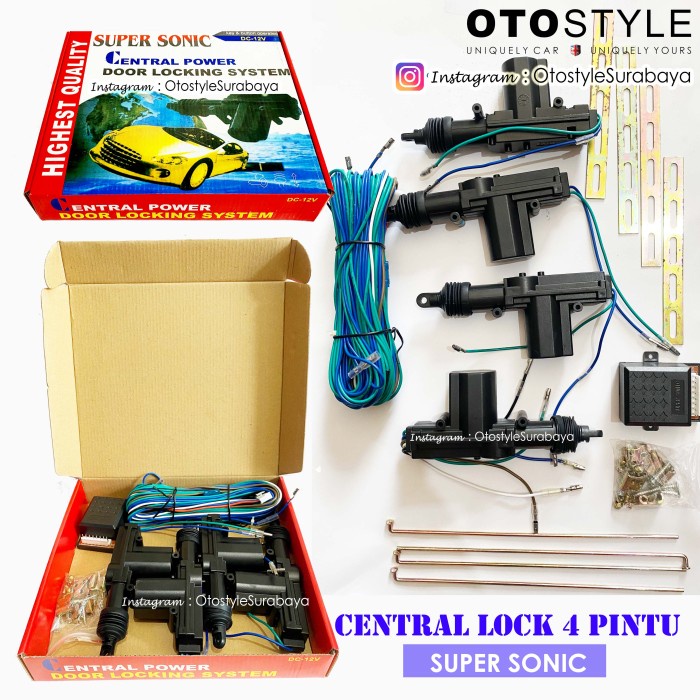 Jual Central Power / Central Lock Door Looking System (set lengkap ...