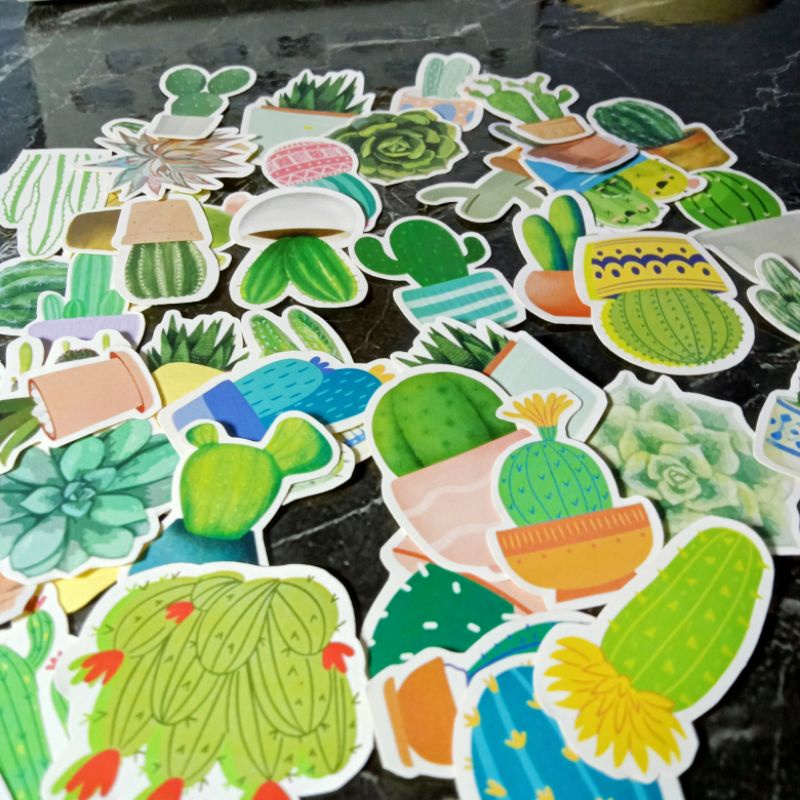 Jual STIKER KAKTUS | Stiker aesthetic | sticker tumblr | stiker lucu ...