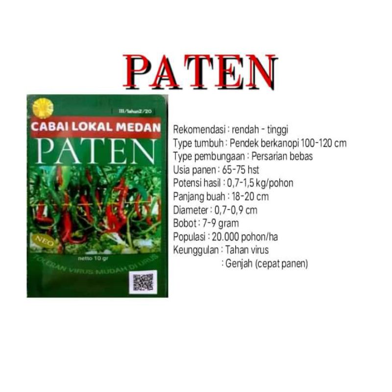 Jual cabe paten lokal medan | Shopee Indonesia