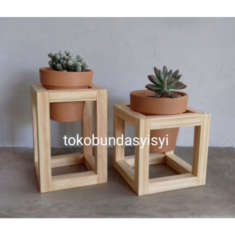 Jual Standing Planter kayu, pelengkap dekorasi, stand bunga | Shopee ...