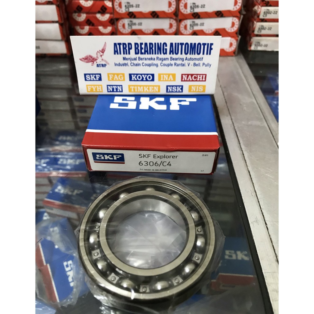 Jual BALL BEARING 6306/C4 6306 C4 30X72X19 SKF ORIGINAL | Shopee Indonesia