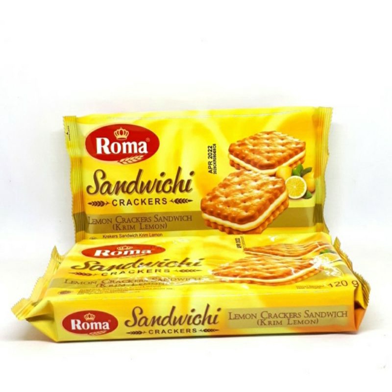 Jual ROMA SANDWICH LEMON CRACKERS | Shopee Indonesia