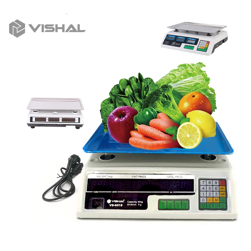 Jual VISHAL Timbangan Buah Digital 40kg Double Display Digital ...