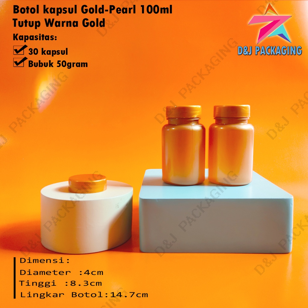 Jual Botol kapsul isi 30/Botol kapsul 100ml + Plug Inner | Shopee Indonesia