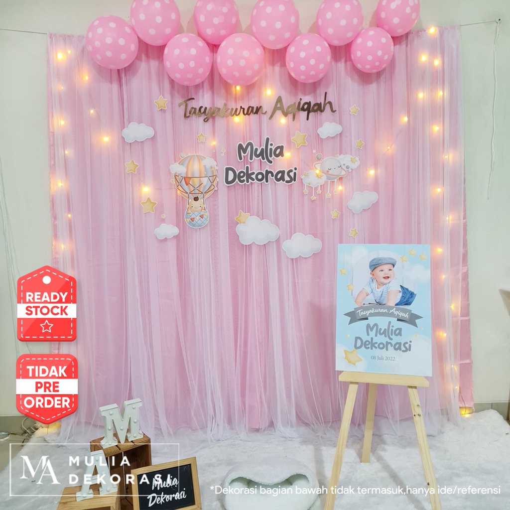 Jual Dekorasi Backdrop Photobooth Syukuran Tasyakuran Aqiqah Ulang ...
