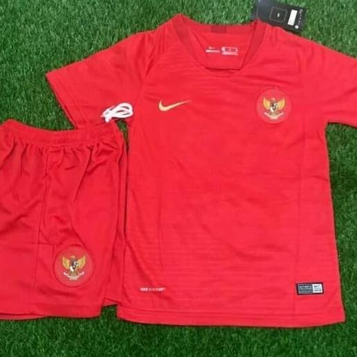 Jual KAOS BOLA Tim Nas INDONESIA katun Jersey ANAK SERAGAM TIMNAS ...