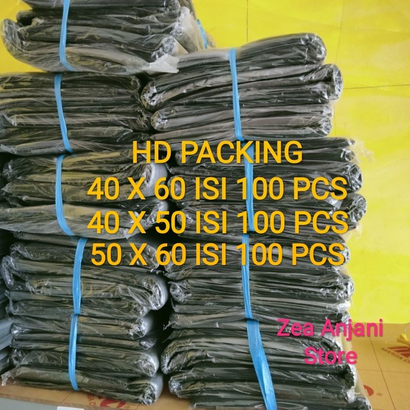 Jual ( Murah ) Plastik Packing Hitam 40x60 Isi 100 / Plastik HD Packing ...