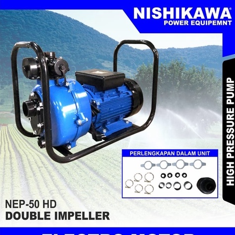 Jual Pompa Air Alkon Listrik 2 inch Double Impeller Nishikawa NEP50 HD ...