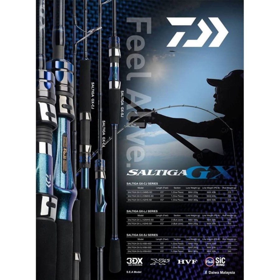 Jual Rod Joran Daiwa Saltiga GX SJ 65B-4 | Shopee Indonesia
