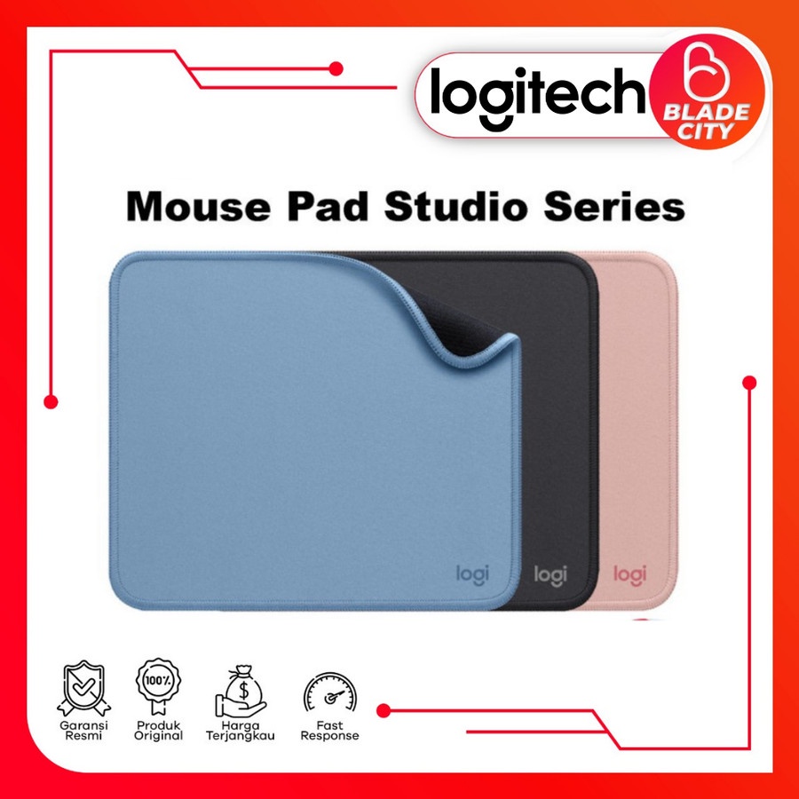 Jual Logitech Mouse Pad Studio Series Alas Polos, Anti-Slip Garansi ...