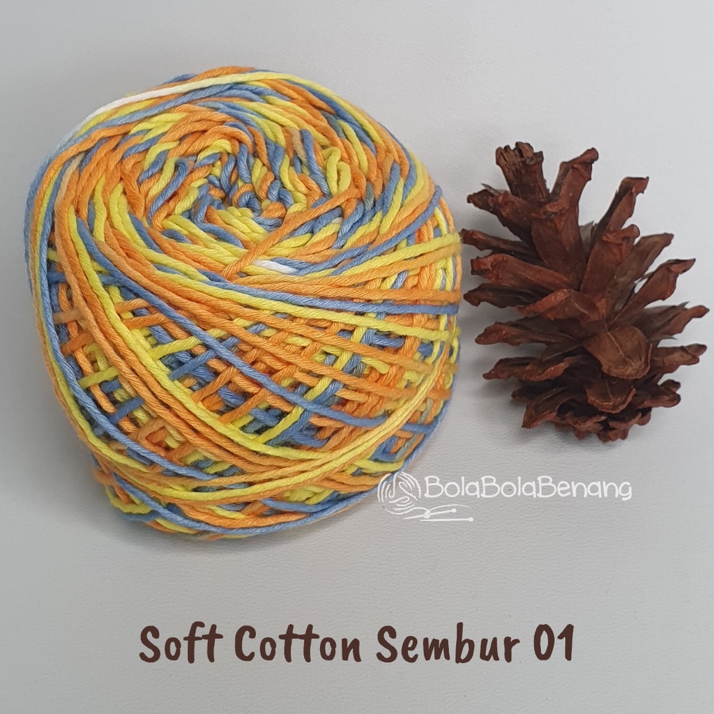 Jual Benang Rajut Soft Cotton Sembur - Big Ply - SCB Sembur | Shopee ...