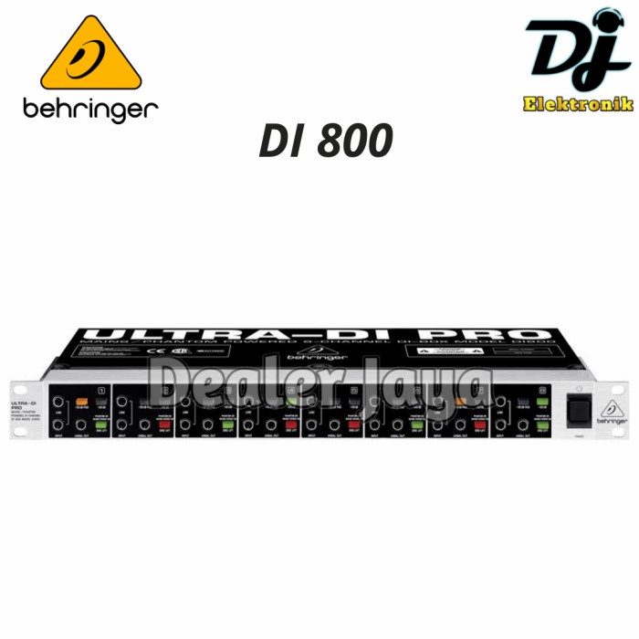 Jual Direct Box Behringer Di 800 / Di800 V2 - 8 channel Active | Shopee ...
