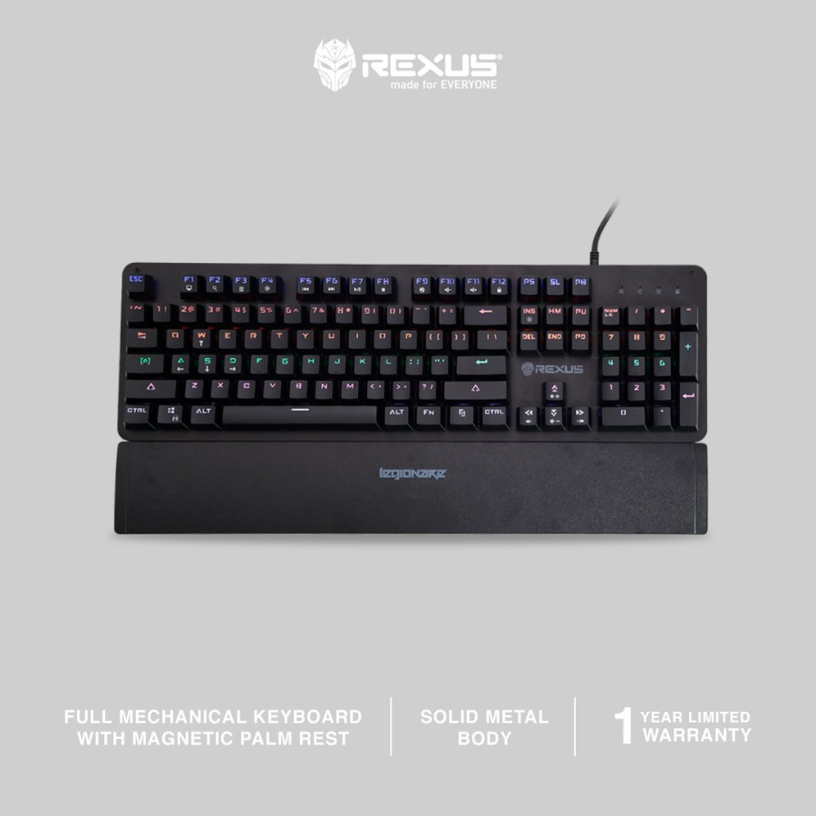 Jual Rexus MX3.2 Mechanical Legionare Keyboard Gaming Magnetic Palm ...