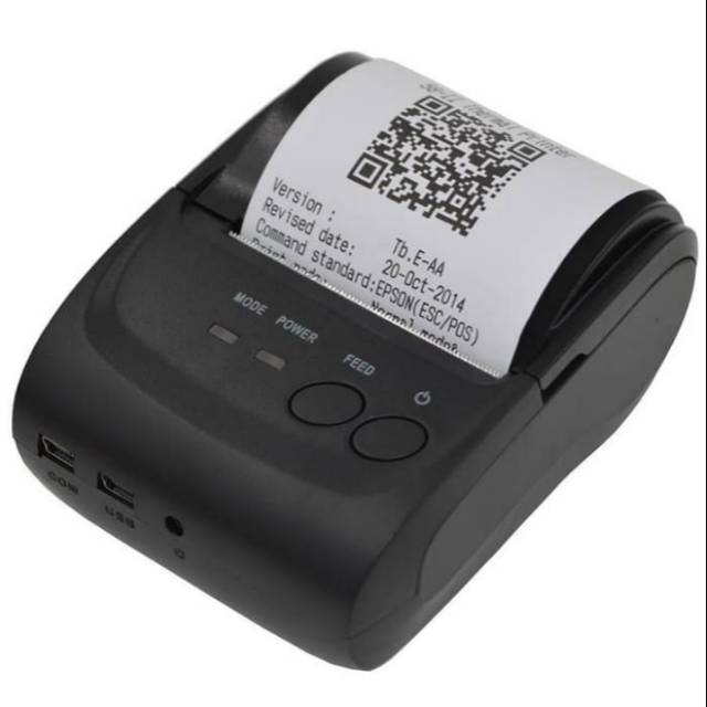 Jual Thermal printer zjiang mini portable bluetooth ZJ 5802 mesin pencetak struk pembayaran ...