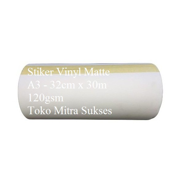 Jual Stiker Vinyl Matte Inkjet A3+ Roll - 32cm x 30m | Shopee Indonesia