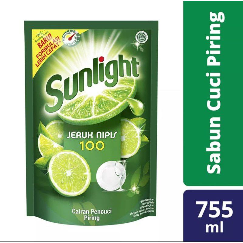 Jual Sunlight Sabun Cuci Piring Jeruk Nipis 755 ml | Shopee Indonesia
