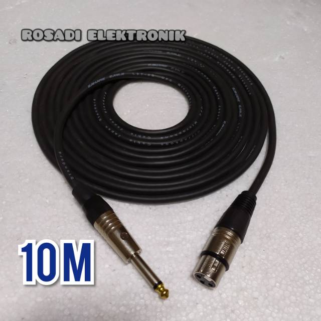 Jual KABEL MIC KABEL MIK 10M 10 METER FULL KABEL MICHROPHONE | Shopee ...