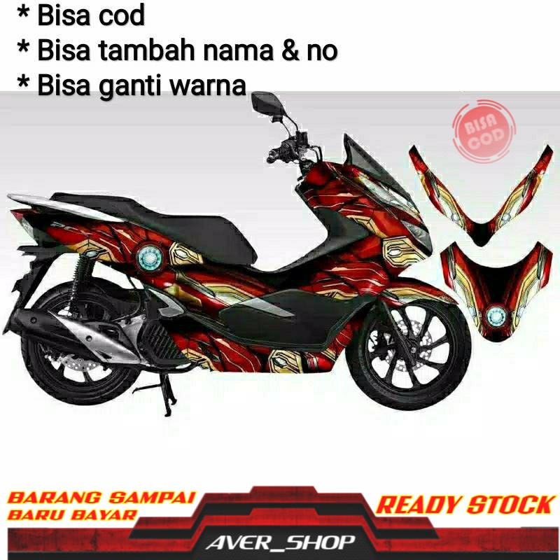 Jual Decal pcx 150 full body full motif superhero ironman Striping ...