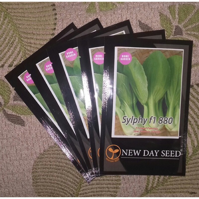 Jual Benih Sawi Pakchoy Hibrida SYLPHY F1, merk New Day Seed, kemasan asli | Shopee Indonesia