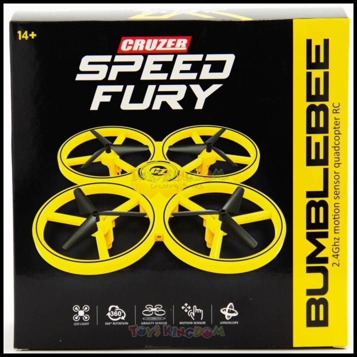 Jual Cruzer Speed Fury Bumblebee Motion Sensor Quadcopter Rc Original ...