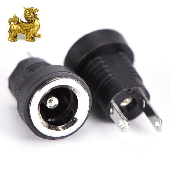 Jual Soket DC Mur 2.1x5.5mm Panel Mount Female Power Socket Plug In ...