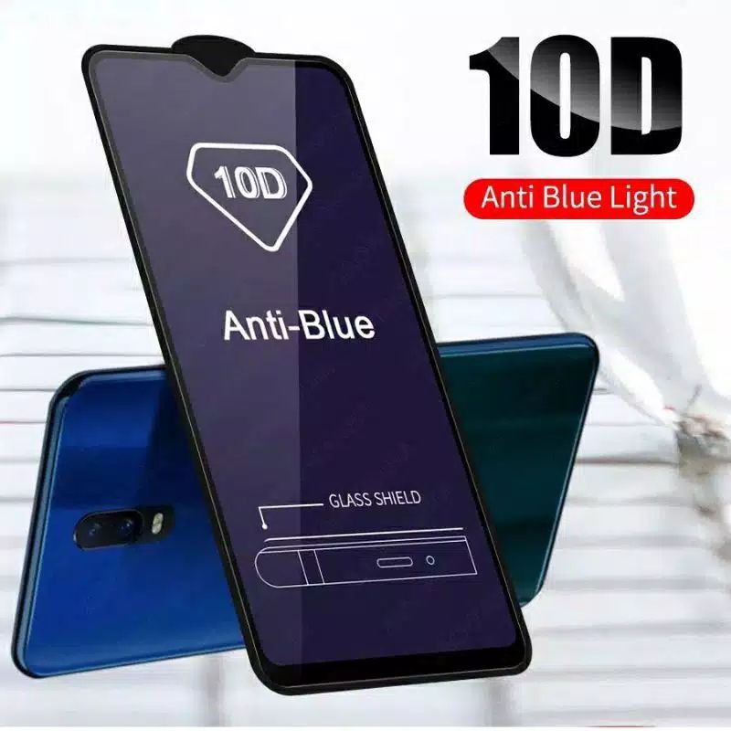 Jual tempered glass 10d blue ray anti radiasi redmi 8 8A 8Apro 9 9A 9C ...