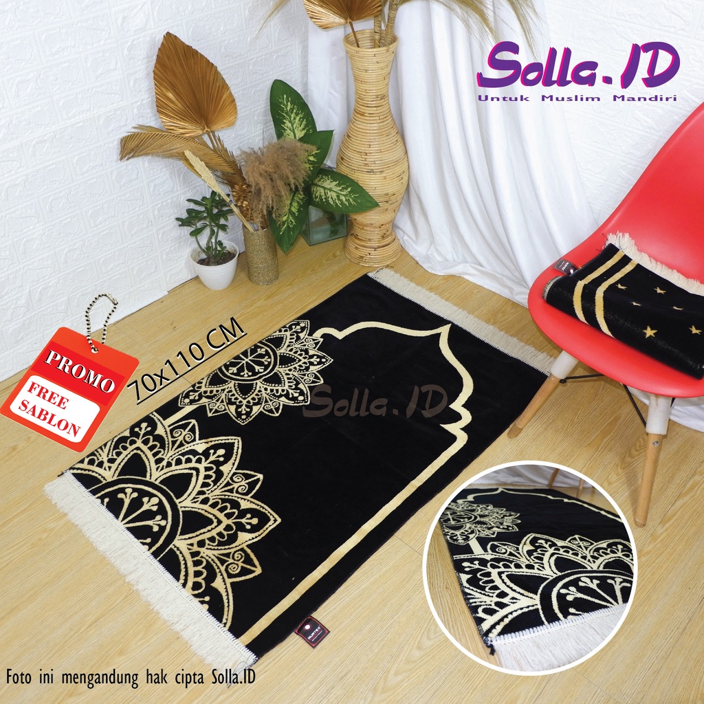 Jual Sajadah Turkey Turki Hitam TERBARU Sajadah Original hitam Sajadah ...