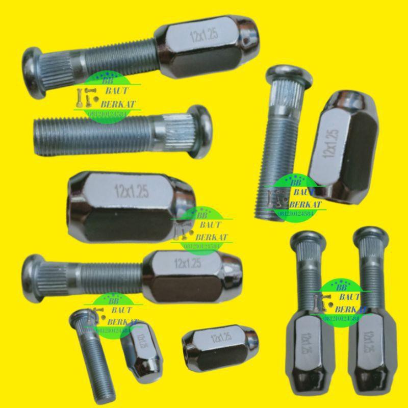 Jual baut roda panjang mur racing futura baut roda panjang futura nut ...