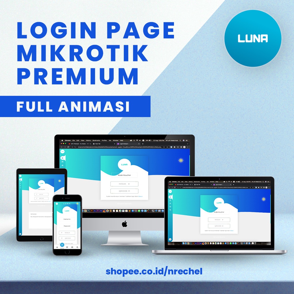 Jual Template Full Animasi Login Page Hotspot Mikrotik Premium (LUNA v ...