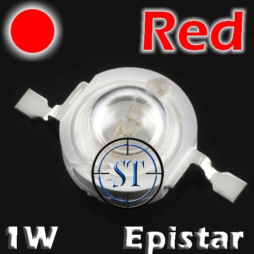Jual HPL Chip EPISTAR Genuine LED 1W Red - Biji LED Super Bright Warna ...