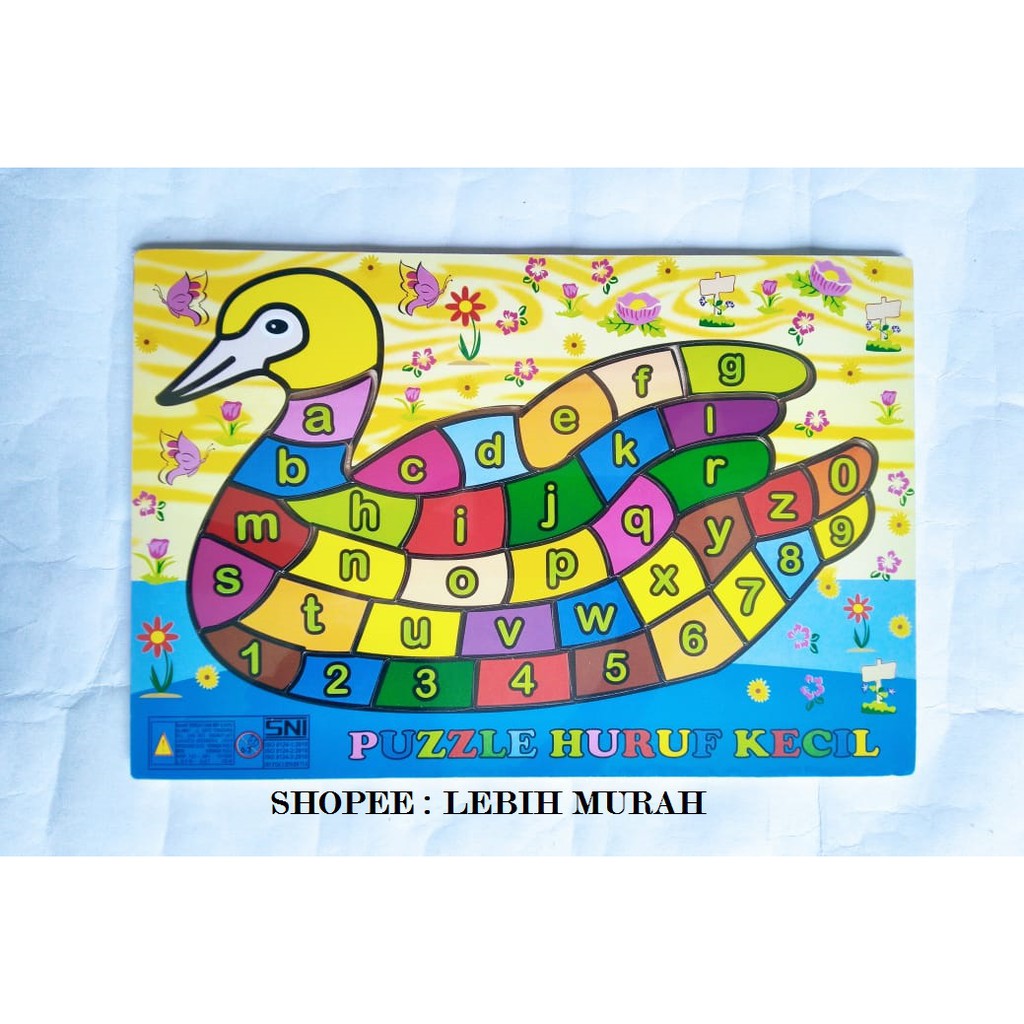 Jual Mainan Edukasi Anak Puzzle Kayu SNI Gambar Hewan Laut Binatang ...
