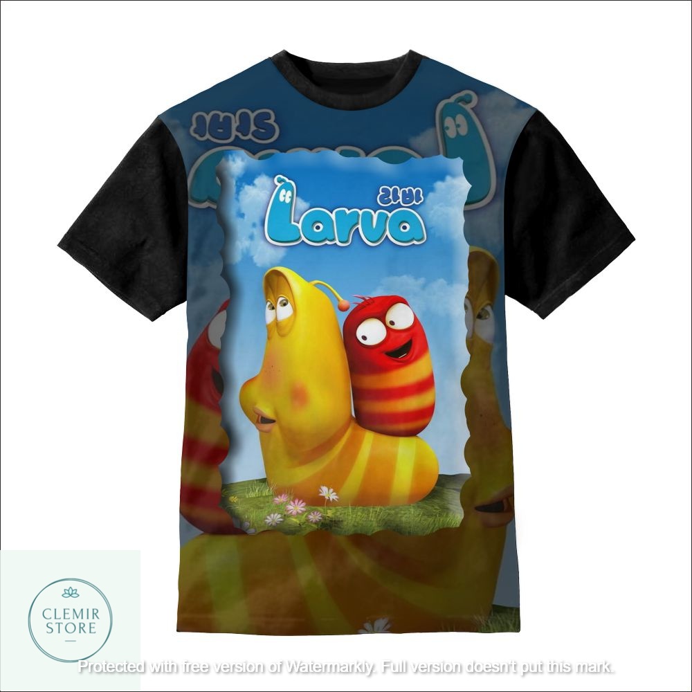 Jual Kaos 3D Anak | Baju Printing - Baju Anime Kartun Larva Funny ...