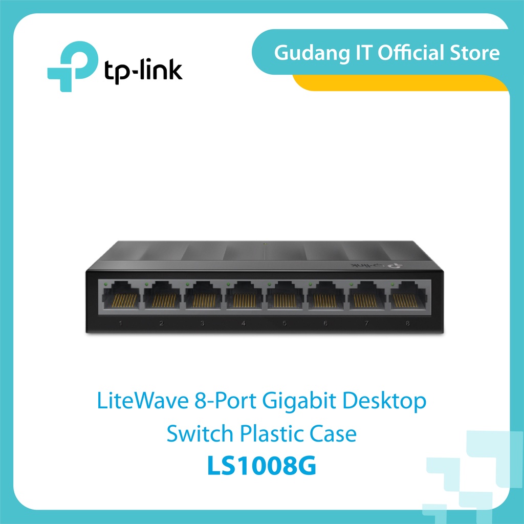 Jual TP-LINK LS1008G - LiteWave 8-Port Gigabit Desktop Switch Plastic ...