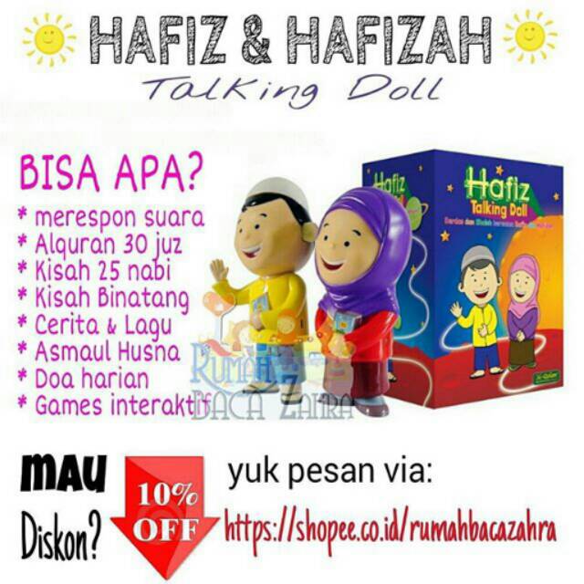 Jual HAFIZ/HAFIZAH DOLL (1 UNIT) | Shopee Indonesia
