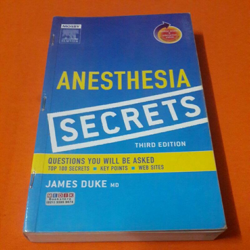 Jual ANESTHESIA SECRETS (THIRD EDITION) | Shopee Indonesia