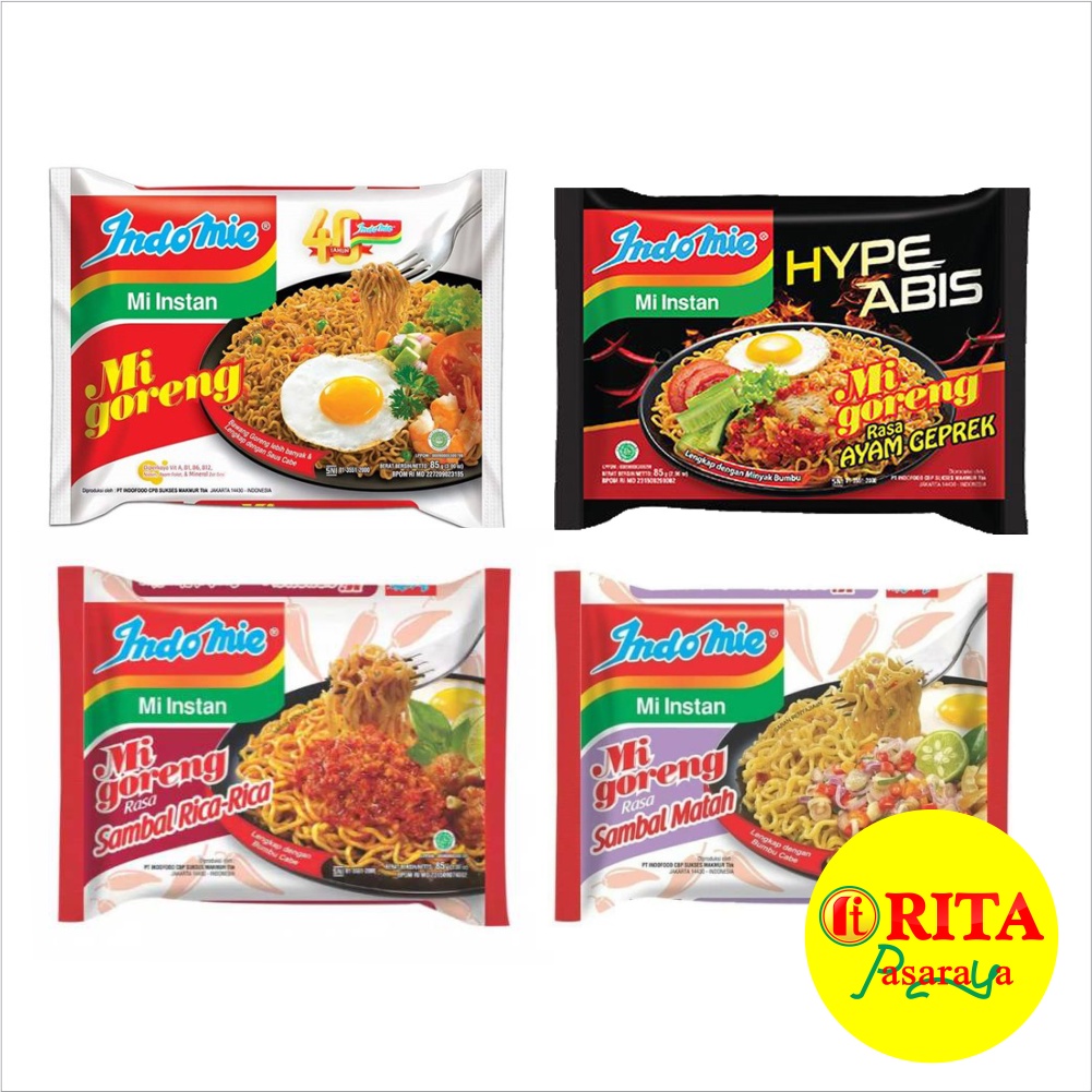 Jual Indomie Mie Instan Goreng / Sambel Matah / Sambel Rica-Rica / Ayam ...
