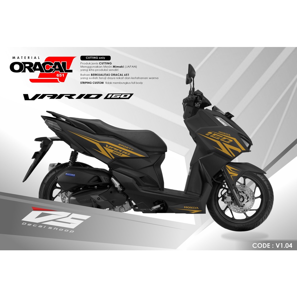 Jual Cutting Sticker Vario 160 All New - Aksesoris Motor Stiker Honda ...