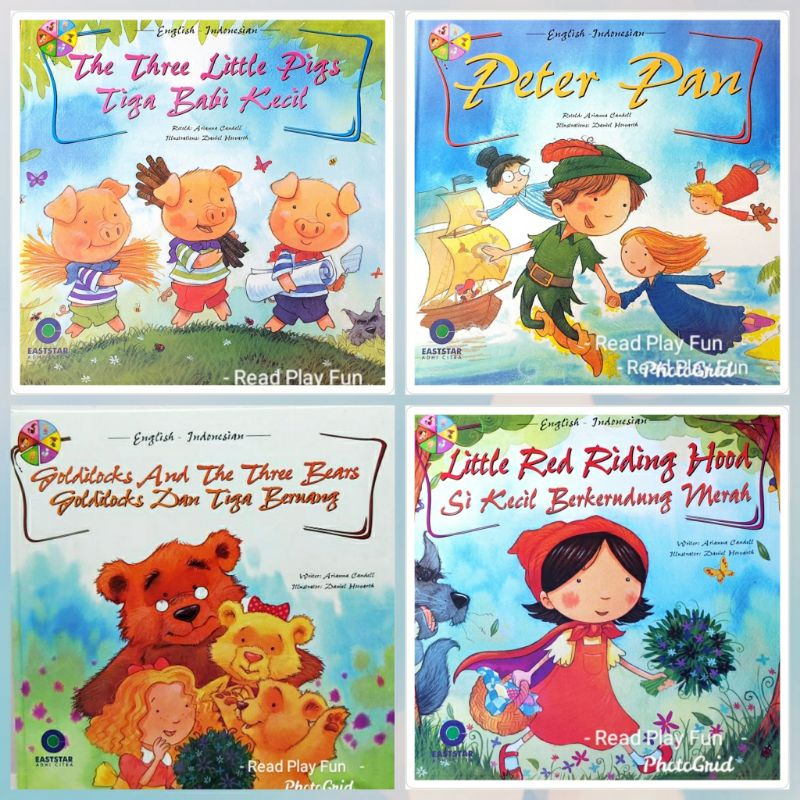 Jual PROMO PAKET 4 BUKU BILINGUAL - FAIRY TALES OF ALL TIME ( Little ...