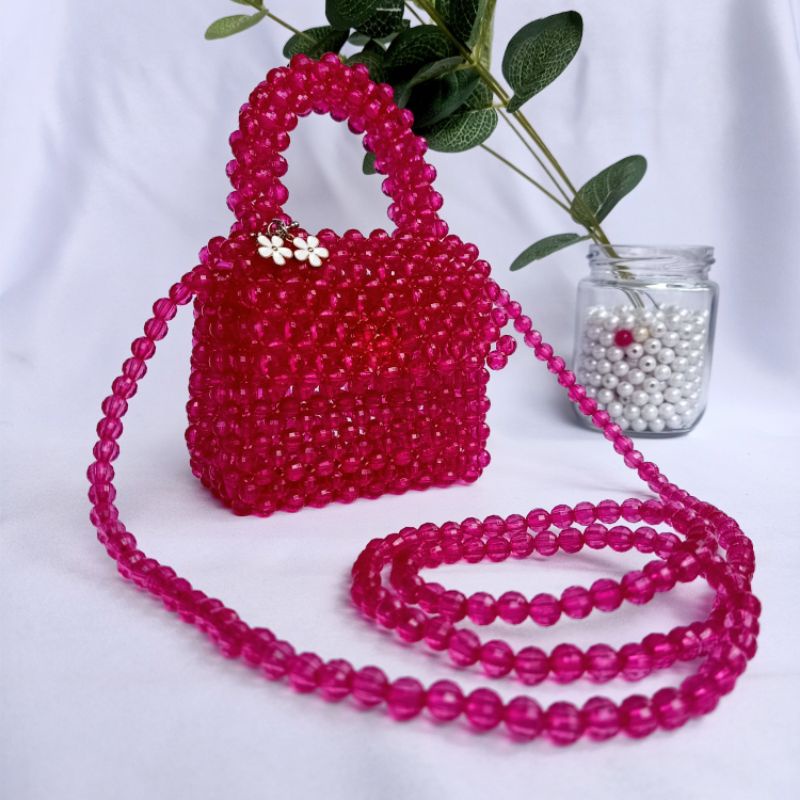 Jual Tas Manik Manik Mutiara Bead Bag | Shopee Indonesia