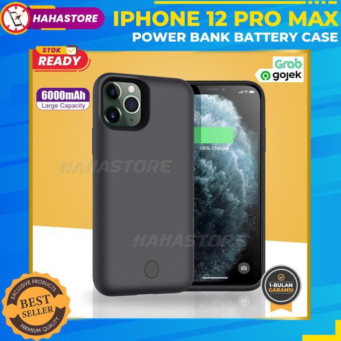Jual Apple iPhone 12 Pro Max Power Bank Case Soft Cover Casing Battery ...