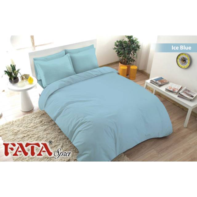 Jual FATA - Bed Cover Set Jacquard Emboss Ice Blue Single Size (120x200 ...